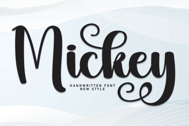 Mickey Script Font - Download Free Font