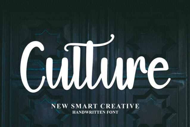 Culture Script Font - Download Free Font