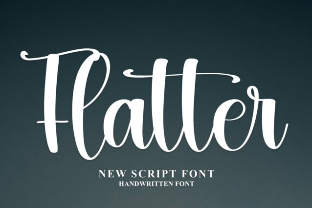 Flatter Script Font - Befonts