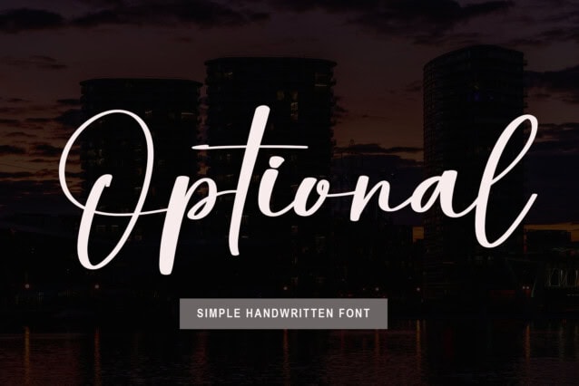 Optional Script Font - Download Free Font
