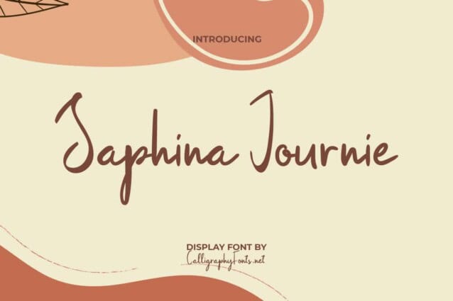 Saphina Journie Font - Befonts