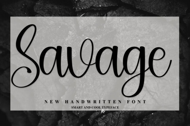 Savage Script Font - Download Free Font