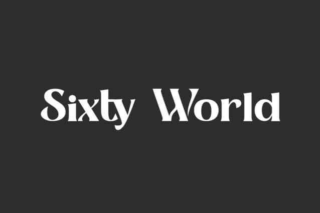 Sixty World Font - Befonts