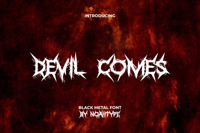 Devil Comes Font - Download Free Font