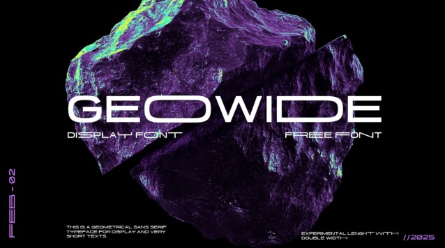 Geowide Display Font - Befonts