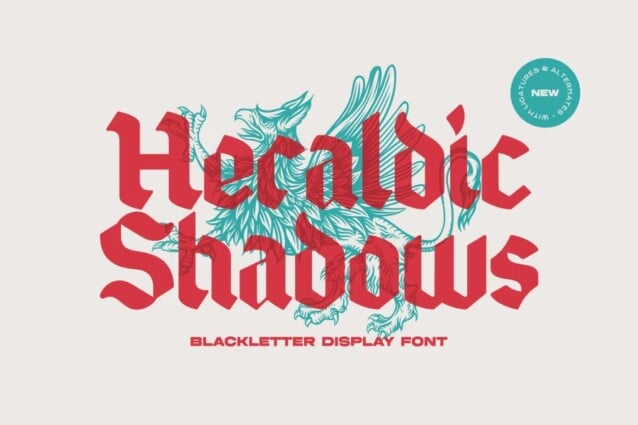 Heraldic Shadows Font - Befonts