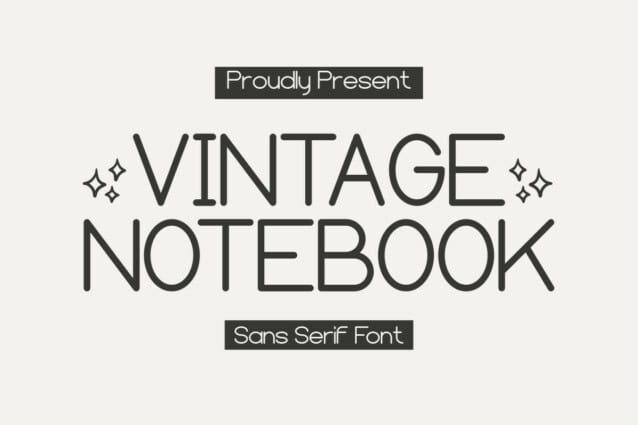 Vintage Notebook Font - Download Free Font