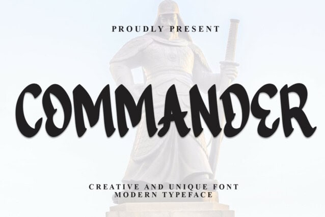 Commander Brush Font - Download Free Font