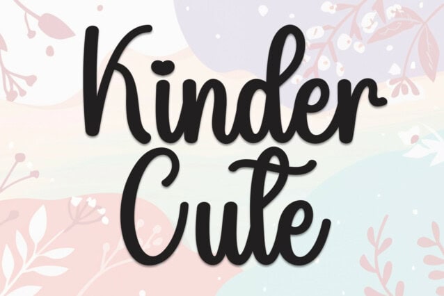 Kinder Cute Script Font - Download Free Font
