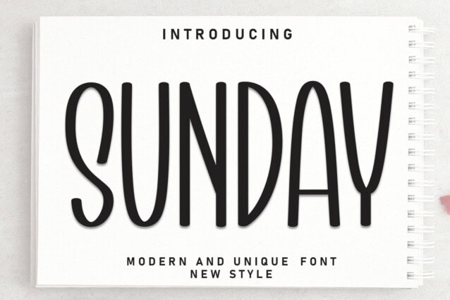Sunday Display Font - Befonts