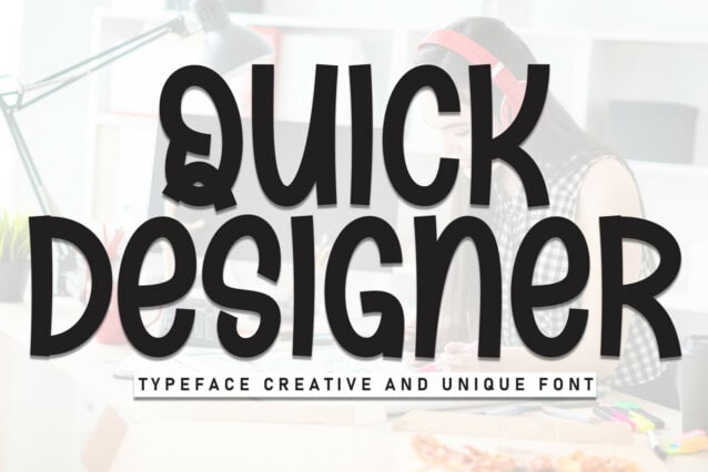 Quick Designer Display Font - Befonts