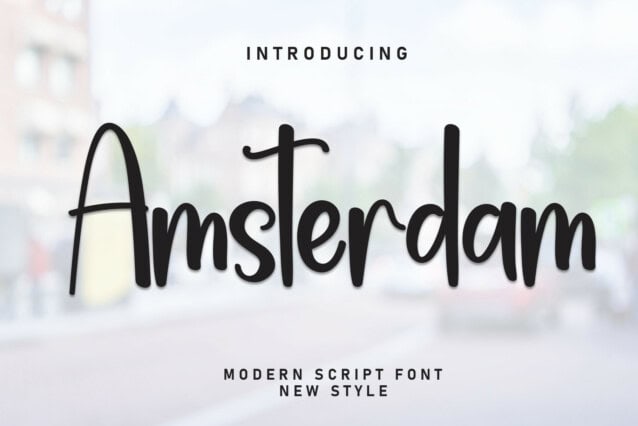 Amsterdam Script Font - Download Free Font
