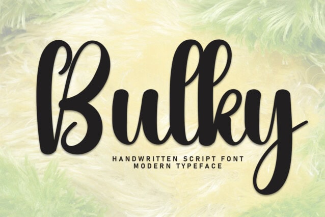 Bulky Script Font - Download Free Font