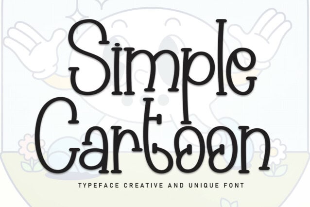 Simple Cartoon Display Font - Befonts