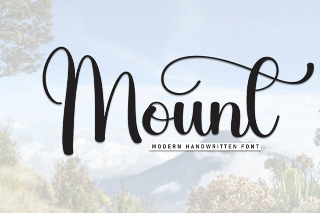 Mount Script Font - Download Free Font
