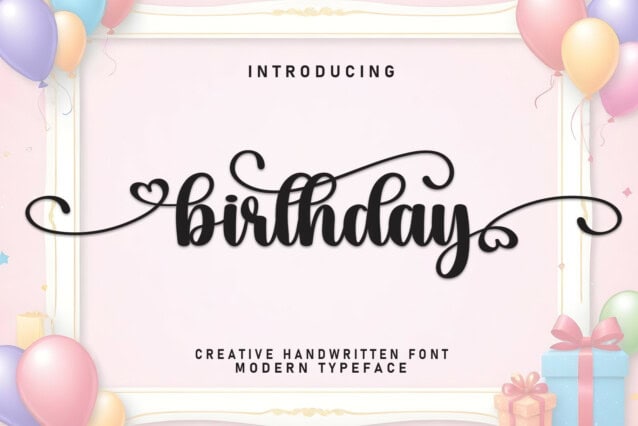 Birthday Script Font - Download Free Font
