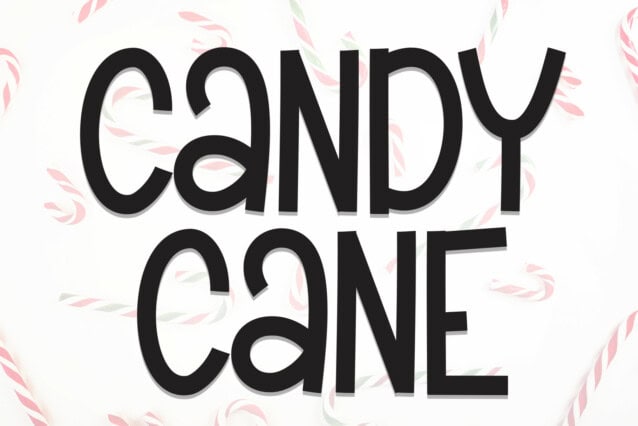 Candy Cane Display Font - Befonts