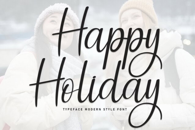 Happy Holiday Script Font - Download Free Font