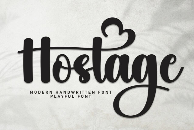 Hostage Script Font - Download Free Font