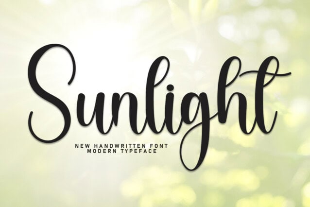 Sunlight Script Font - Befonts