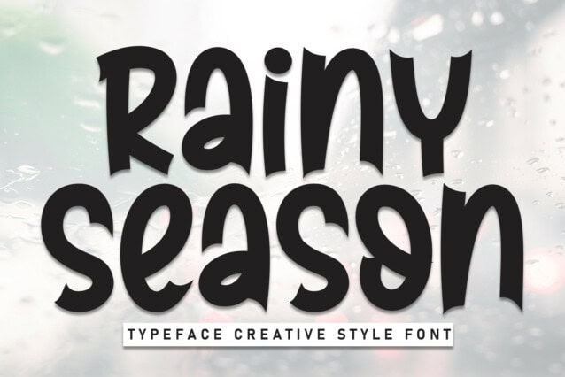Rainy Season Script Font - Befonts
