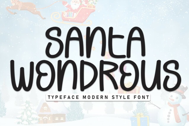 Santa Wondrous Display Font - Download Free Font