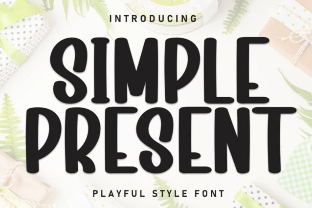 Simple Present Display Font - Download Free Font
