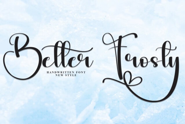 Better Frosty Script Font - Download Free Font