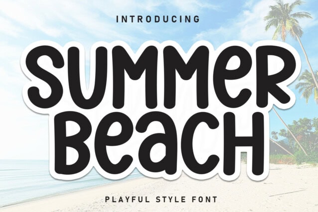 Summer Beach Display Font - Download Free Font
