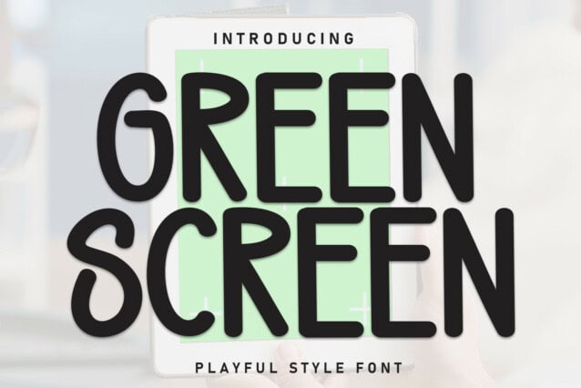 Green Screen Display Font - Download Free Font