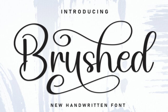 Brushed Script Font - Download Free Font