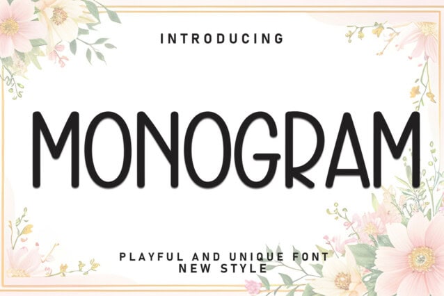 Monogram Display Font - Download Free Font