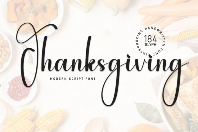 Thanksgiving Script Font - Download Free Font