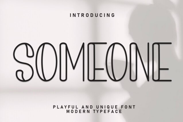 Someone Display Font - Befonts