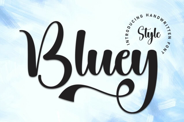 Bluey Script Font - Download Free Font