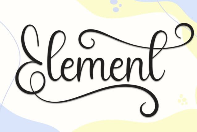 Element Script Font - Download Free Font