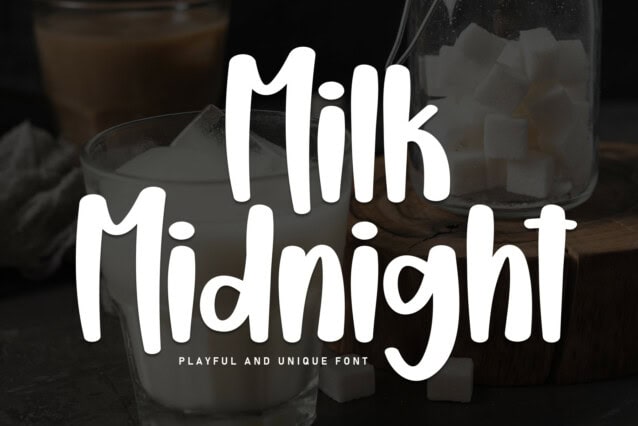 Milk Midnight Display Font - Befonts