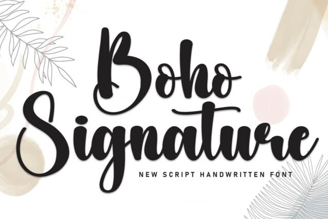 Boho Signature Script Font - Befonts
