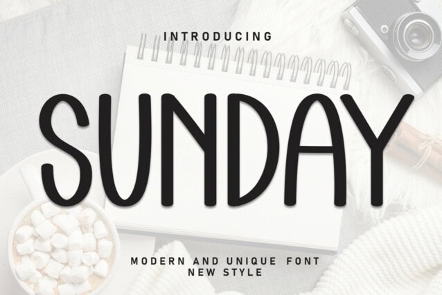 Sunday Display Font - Befonts
