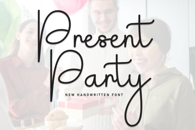 Present Party Script Font - Download Free Font
