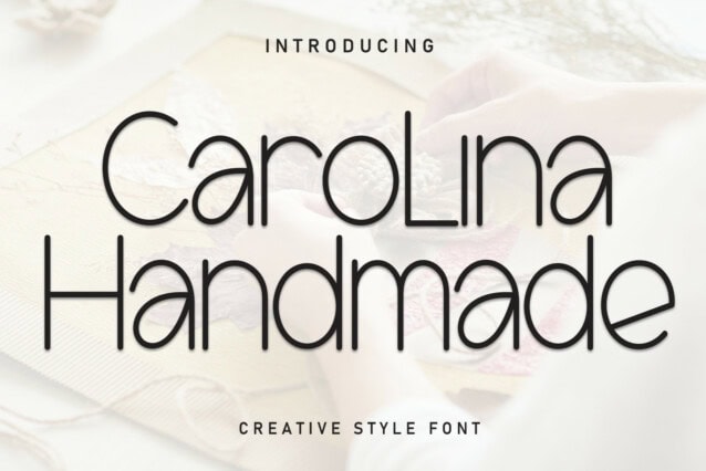 Carolina Handmade Display Font - Download Free Font