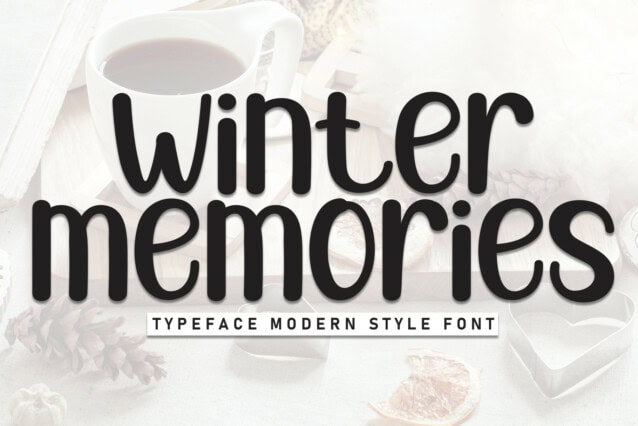 Winter Memories Display Font - Befonts
