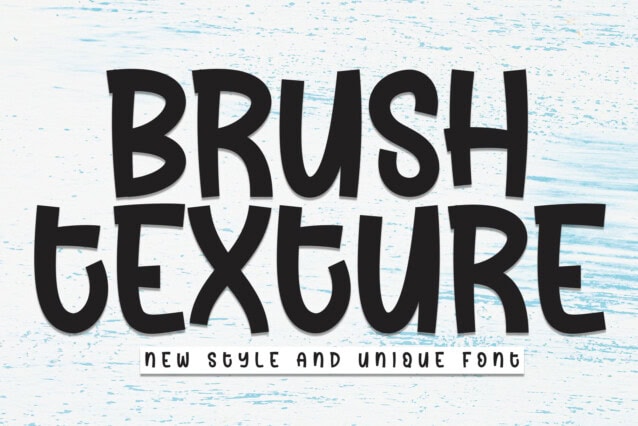 Brush Texture Display Font - Befonts