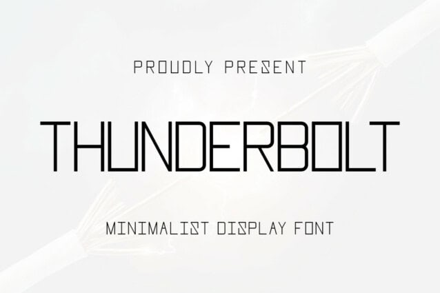 Thunderbolt Font - Befonts