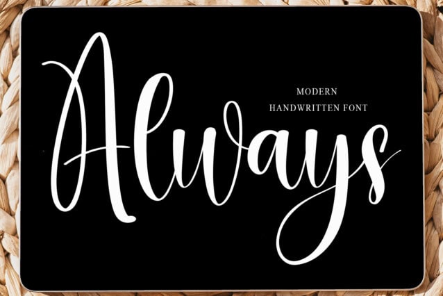 Always Script Font - Download Free Font