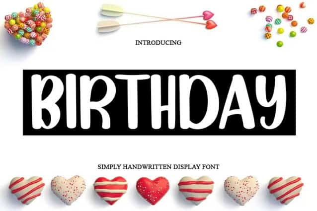 Birthday Display Font - Download Free Font