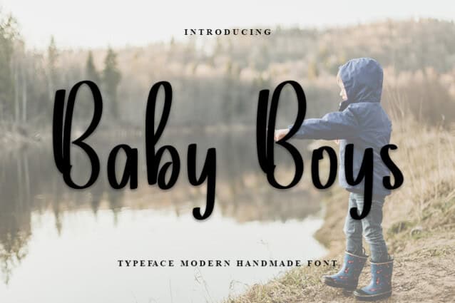 Baby Boys Brush Font - Download Free Font