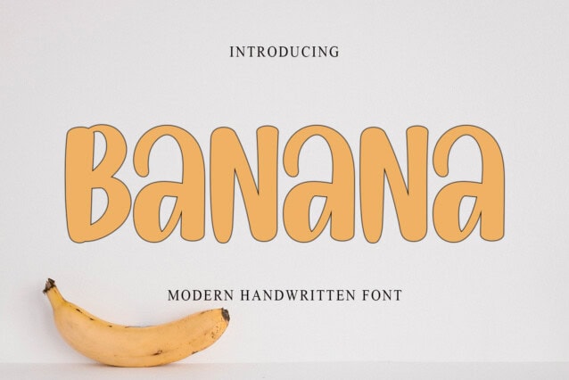 Banana Display Font - Download Free Font