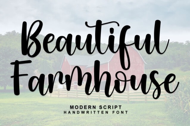 Beautiful Farmhouse Script Font - Download Free Font