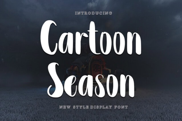 Cartoon Season Display Font - Download Free Font